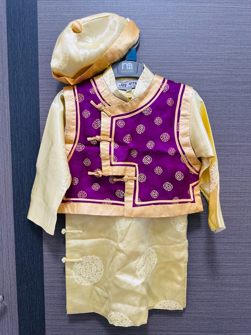 CNY Chinese Traditional Costume , Babies & Kids, Babies & Kids Fashion ...
