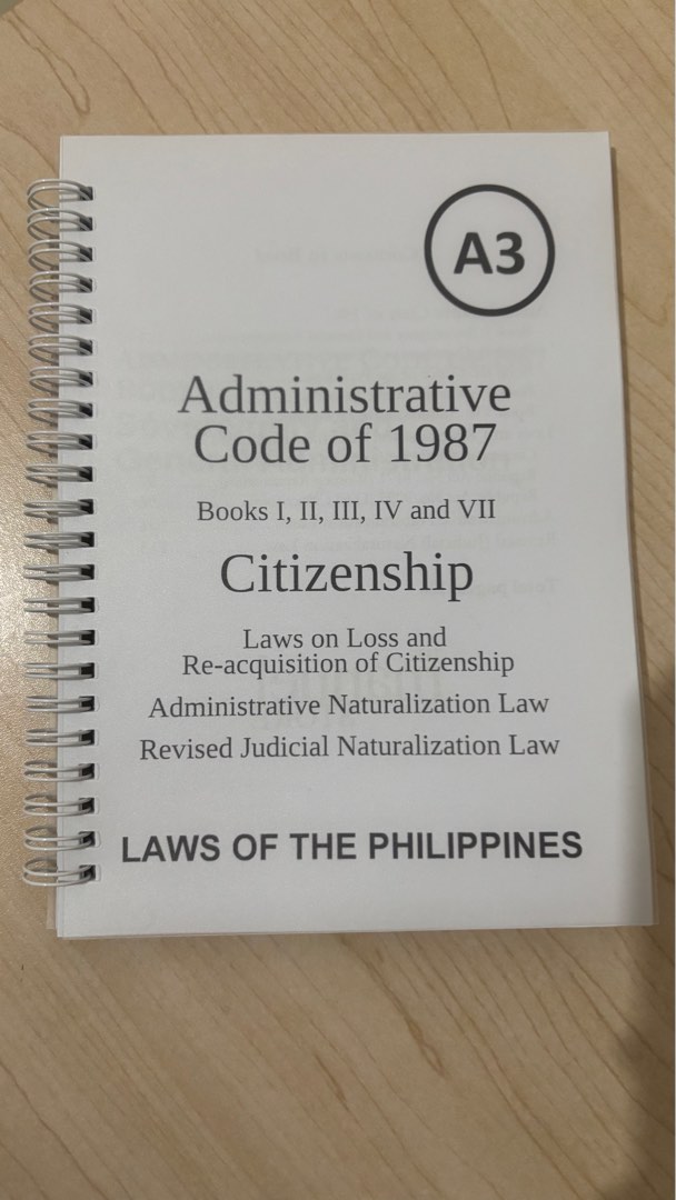 Codal Notebook Administrative Law, Hobbies & Toys, Books & Magazines ...