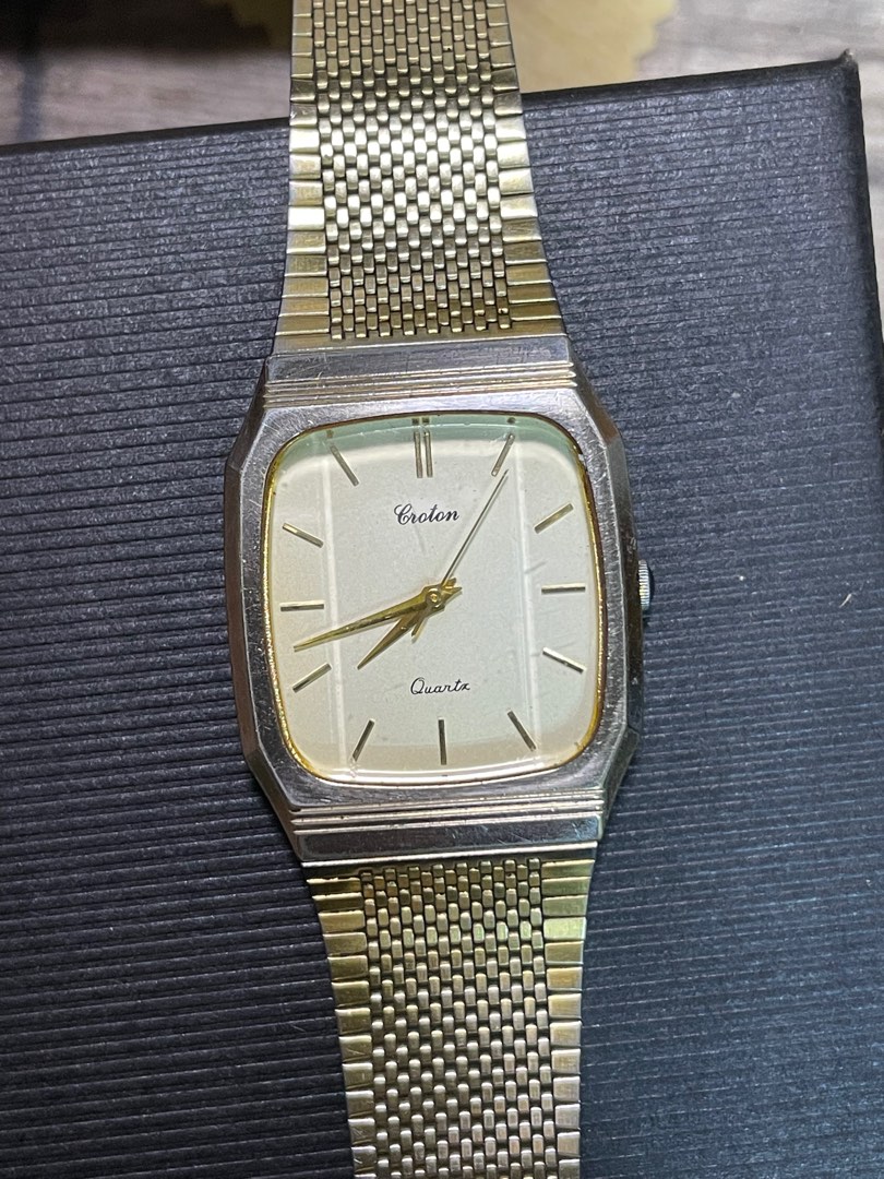 Croton tank Vintage quartz watch, Men's Fashion, Watches & Accessories ...