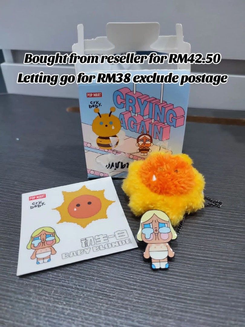 Crybaby Crying Again Plush Badge, Hobbies & Toys, Toys & Games on Carousell