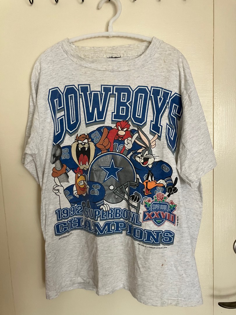 Dallas Cowboys 1992 Looney Tunes Super Bowl Shirt, Men's Fashion, Tops ...