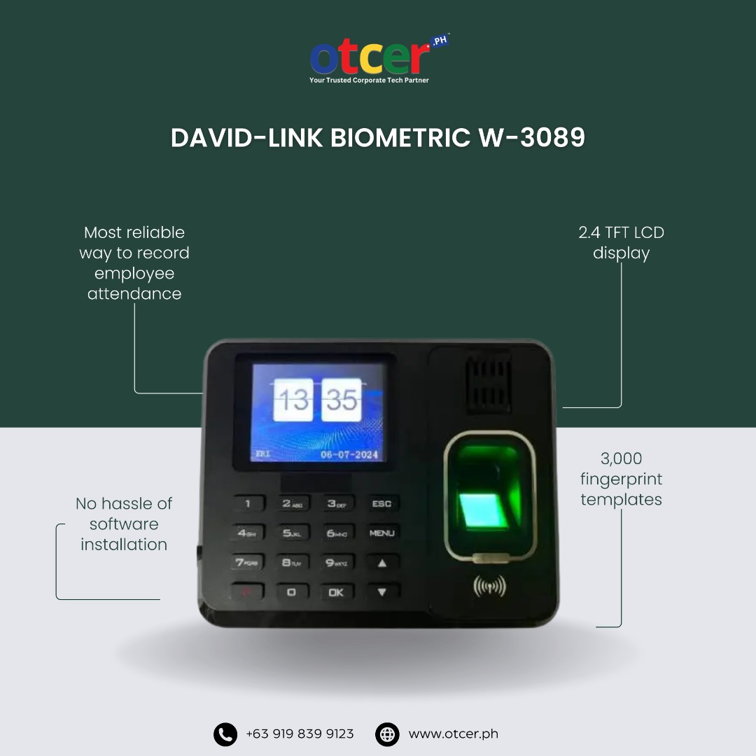 David-Link Biometric W-3089, Computers & Tech, Office & Business ...