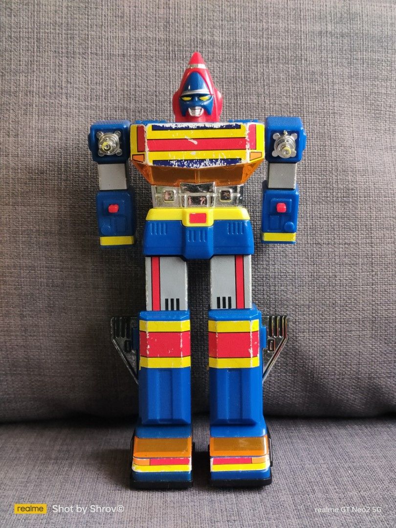 Dengeki Sentai Changeman Chogokin DX Change Robo Megazord Toy BANDAI ...