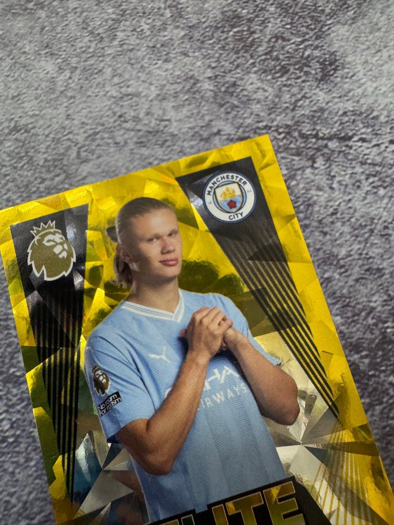 Erling Haaland Gold Elite Panini Sticker - Manchester City, Hobbies ...