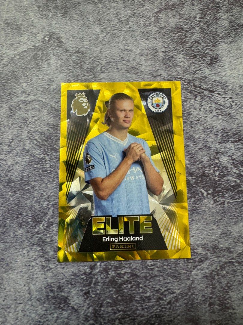 Erling Haaland Gold Elite Panini Sticker - Manchester City, Hobbies & Toys, Collectibles ...