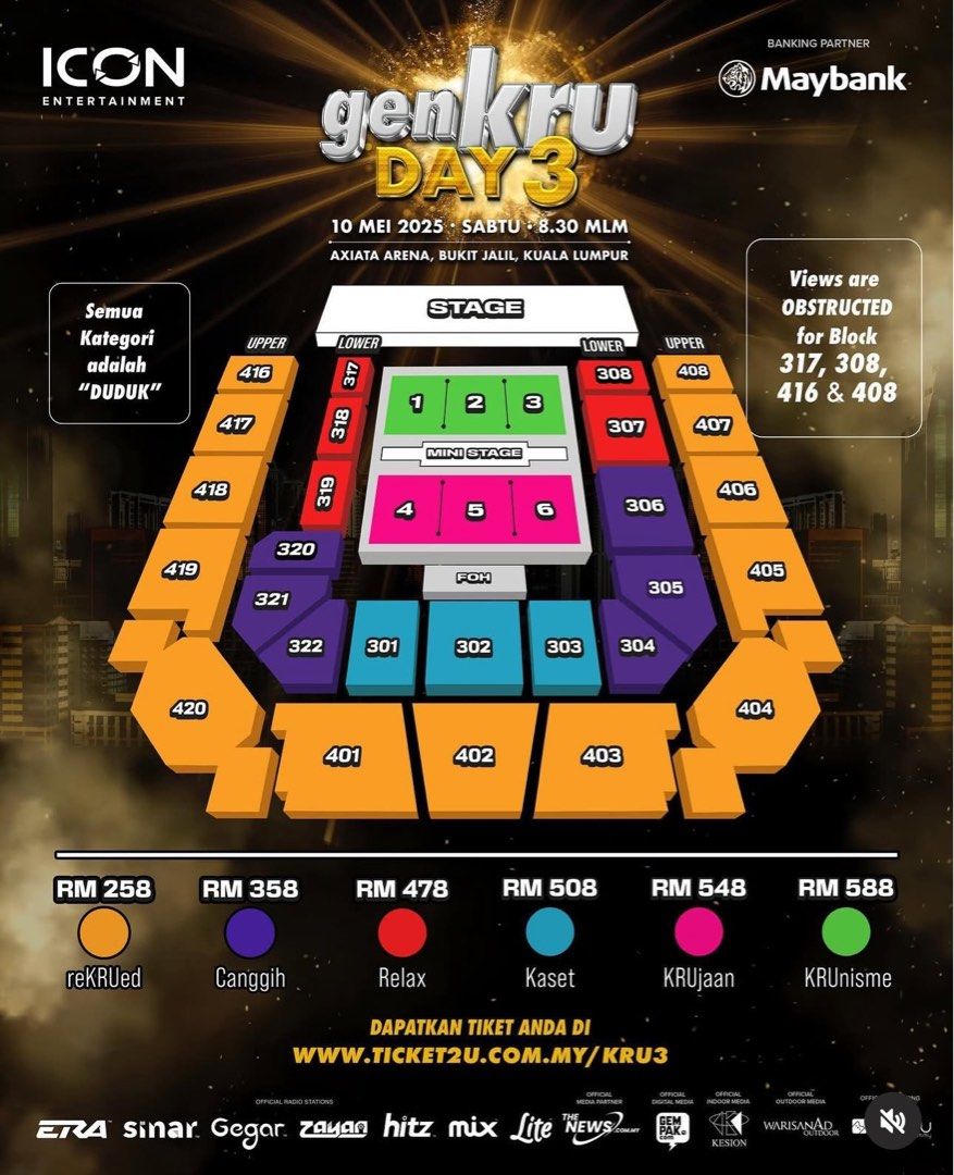 genKRU Day 3 @ Axiata Arena (10 Mei, 2025), Tickets & Vouchers, Event ...