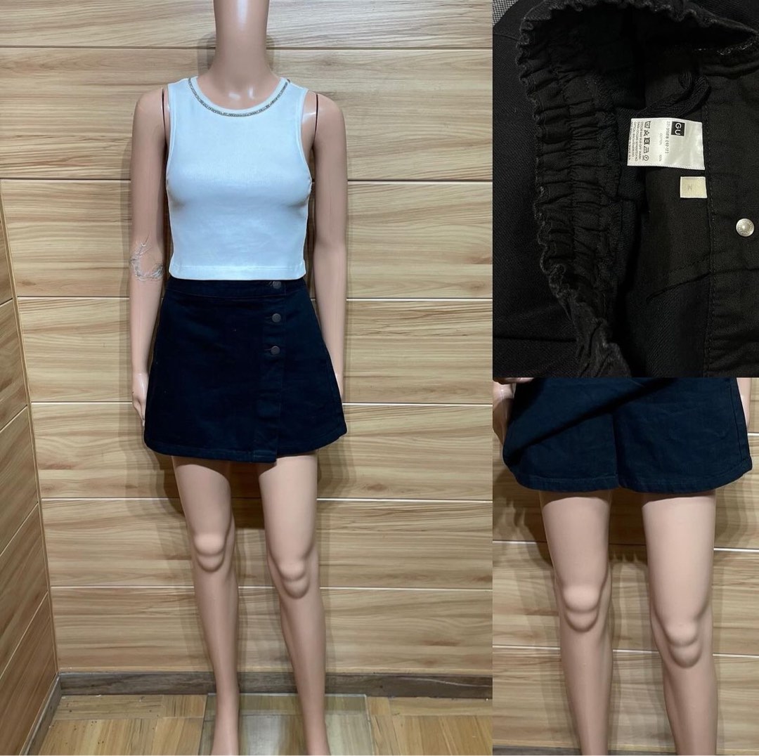GU Denim Skort, Women's Fashion, Bottoms, Other Bottoms on Carousell
