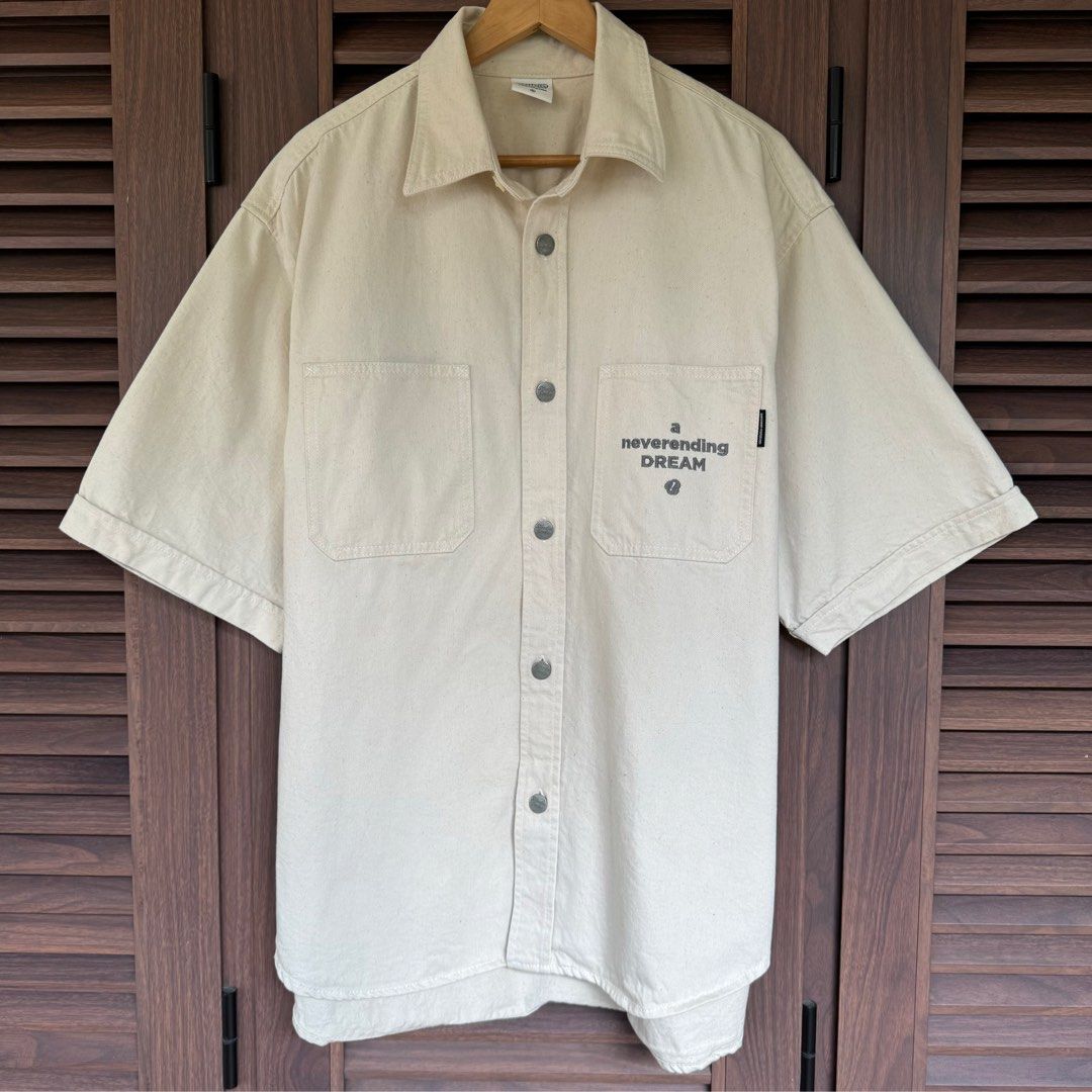 GU x Studio Seven Denim Shirt, Men's Fashion, Tops & Sets, Tshirts ...