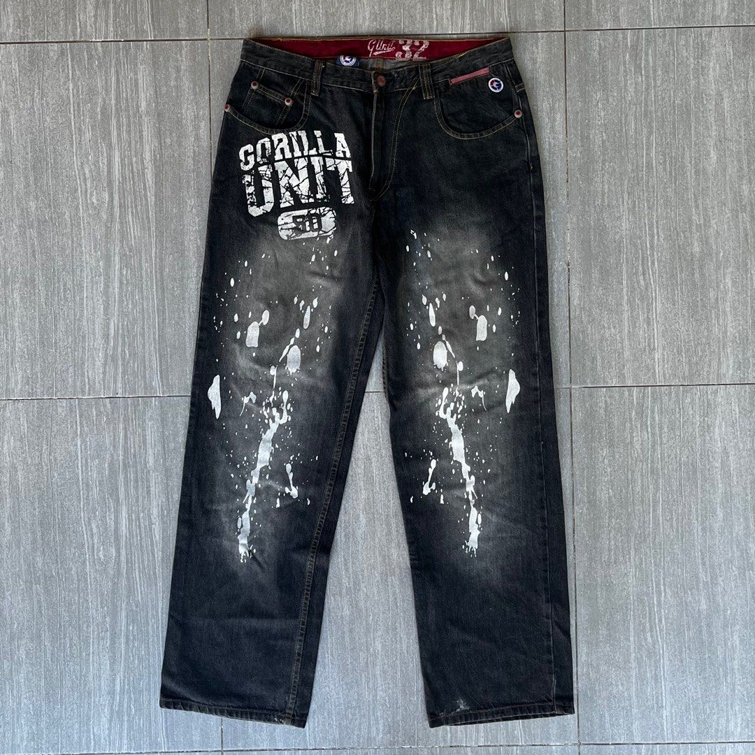 G-Unit Denim Gorilla Unit Blue Y2k 2000s Hiphop Rap Streetwear Big ...