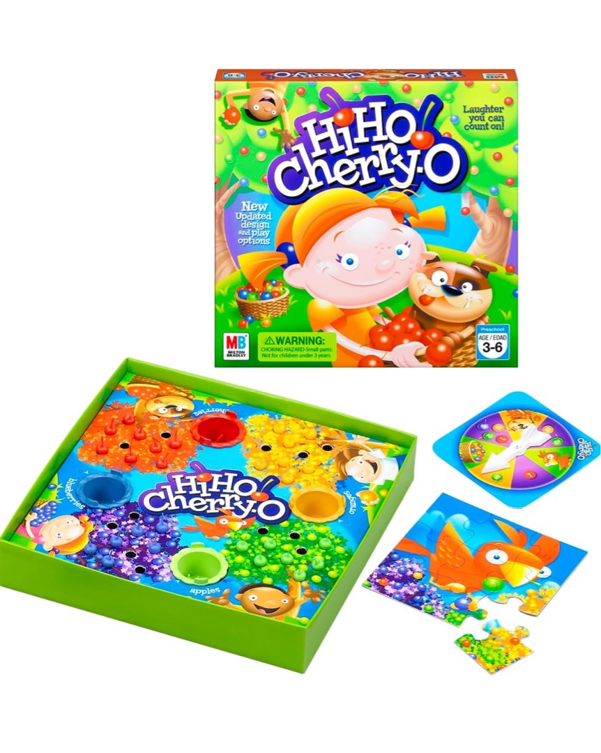 Hasbro Gaming Hi Ho Cherry-O Board Game | Preschool Games for Kids | 2 ...