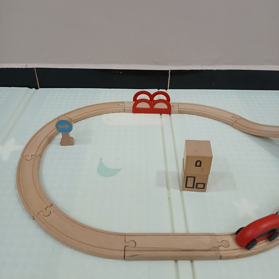 IKEA LILLABO Rel Kereta Api Kayu - Mainan Anak, Toys & Collectibles ...