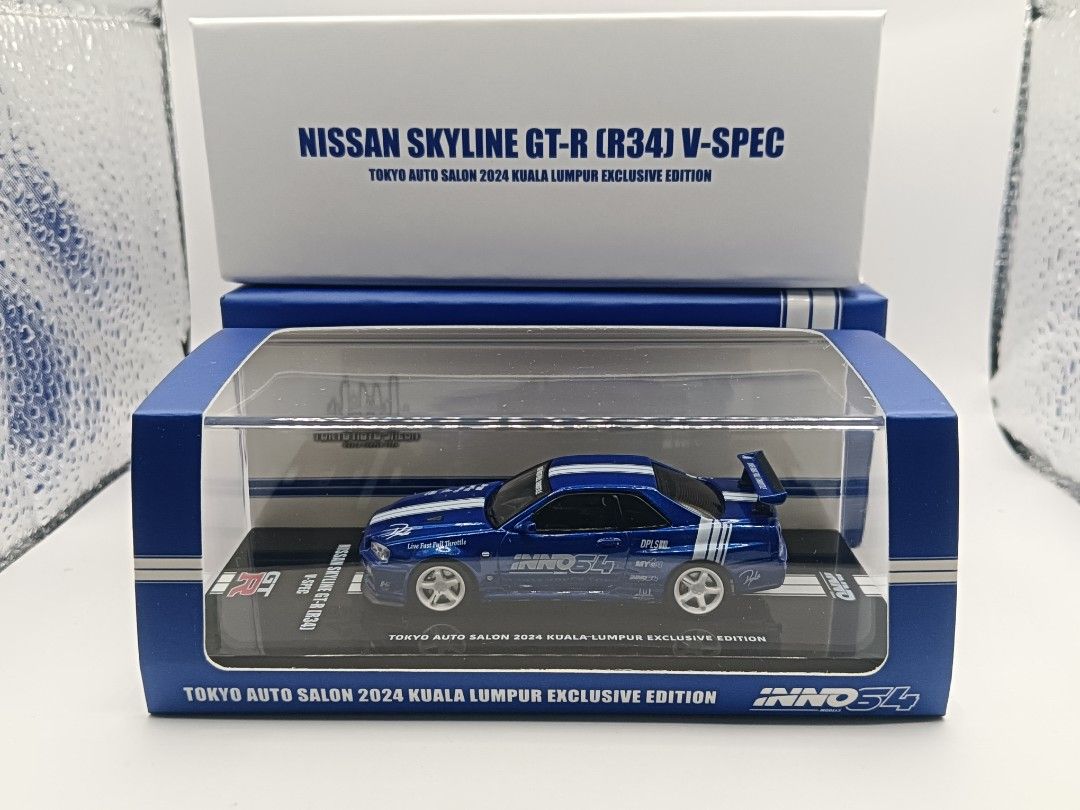 INNO64 - NISSAN SKYLINE R34 - TASKL 2024 - UNSEALED, Hobbies & Toys ...