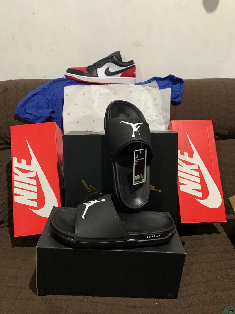 Jordan Jumpman Slides, Men's Fashion, Footwear, Slippers & Slides on ...
