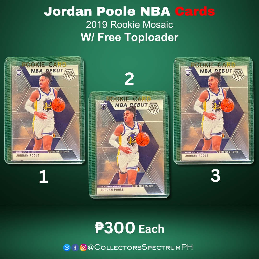 Jordan Poole 2019 Rookie Mosaic #261 NBA Cards, Hobbies & Toys, Toys ...