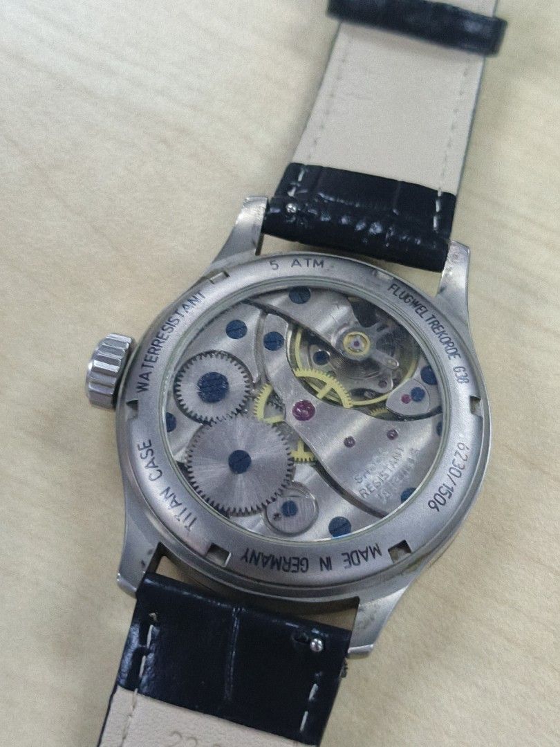 Junkers G-38 World Flight Records Hand Wind Titanium Watch 6230/1506 ...