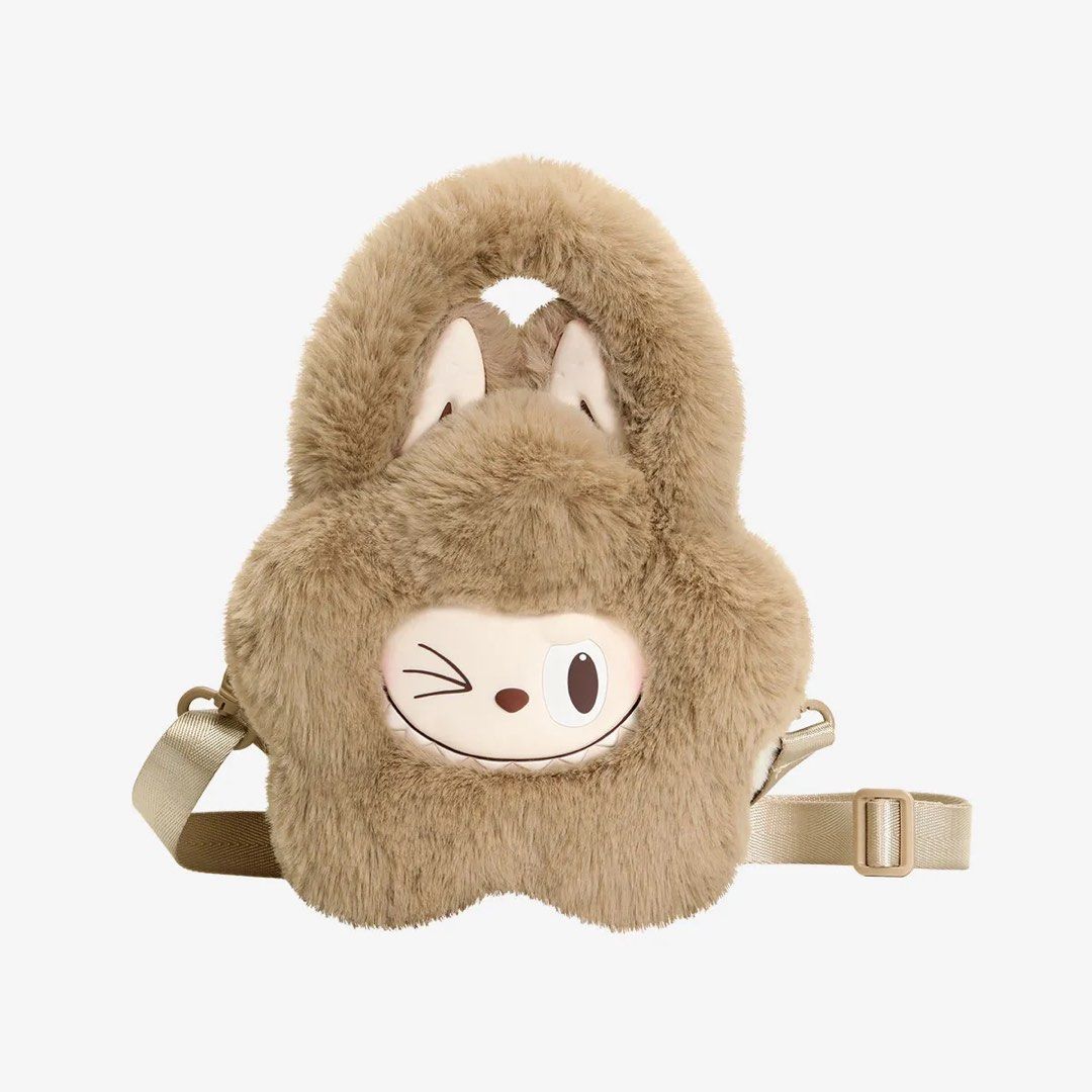 Labubu The Monsters Plush Flower Bag/Brown/Labubu The Monsters One ...