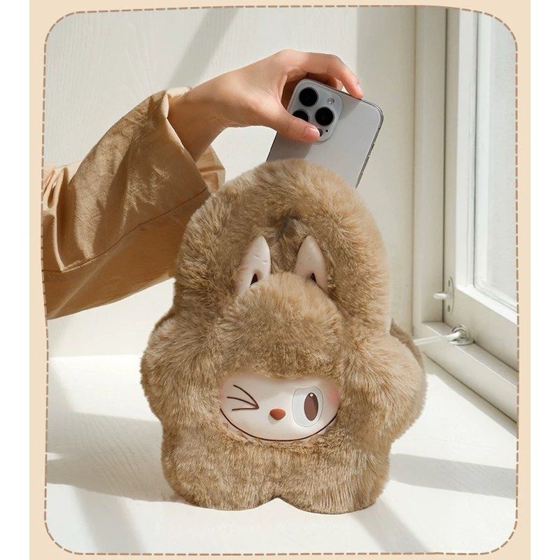 Labubu The Monsters Plush Flower Bag/Brown/Labubu The Monsters One ...