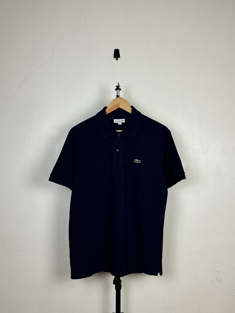 Lacoste new tag navy blue, Men's Fashion, Tops & Sets, Tshirts & Polo ...