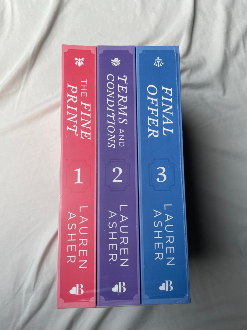 ON HAND Lauren Asher Dreamland Billionaire Series The Fine Print Terms ...
