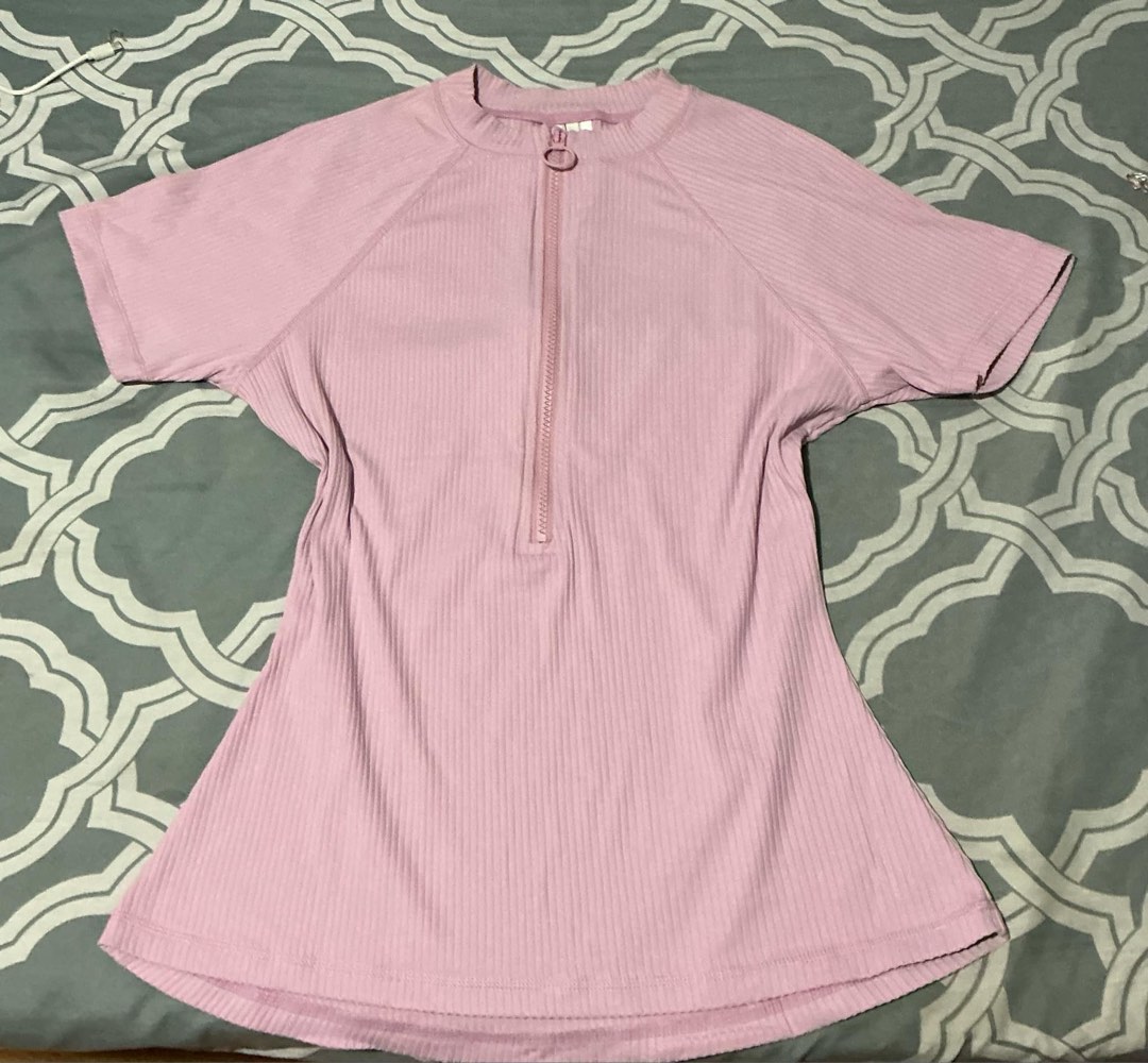 Light Pink Rash Guard Swimwear Top (Plus Size) Bought in Canada!, Women ...