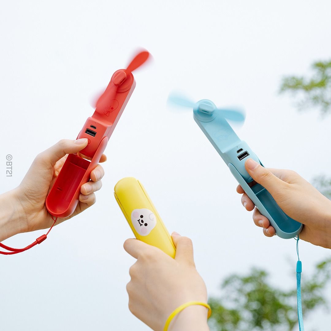 [m18 BTS MERCH] ROYCHE x BT21 BABY Swing Portable Mini Fan (TATA), Hobbies & Toys, Memorabilia ...