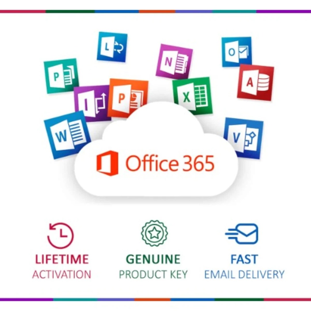 microsoft office 365 digital 5 devices activation win/mac/tablet/phone Word, Excel, PowerPoint ...