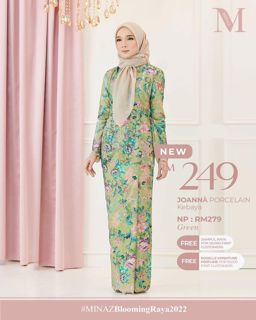 Minaz Joanna Kebaya, Women's Fashion, Muslimah Fashion, Baju Kurung ...