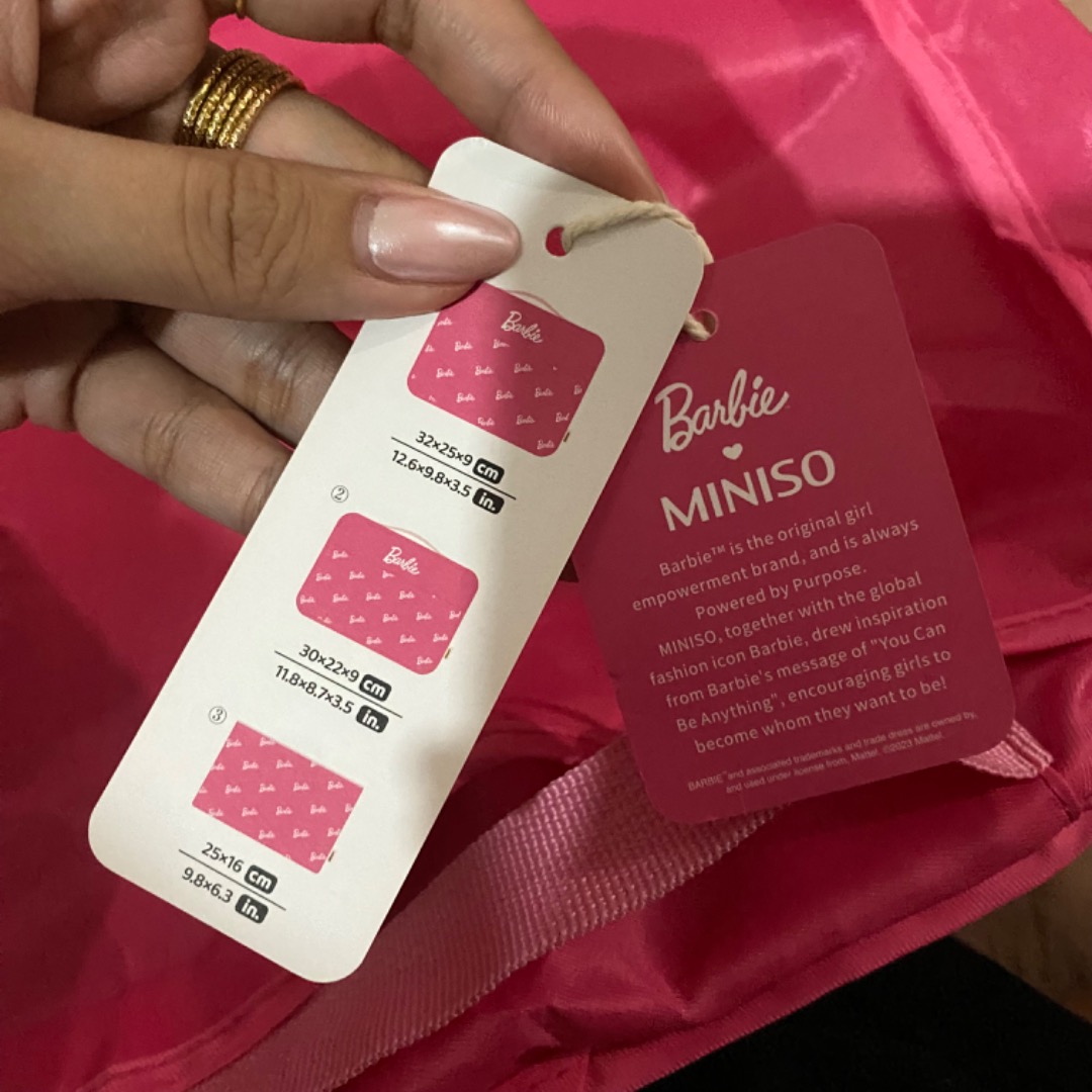 MINISO BARBIE PACKING CUBES, Women's Fashion, Bags & Wallets, Purses ...