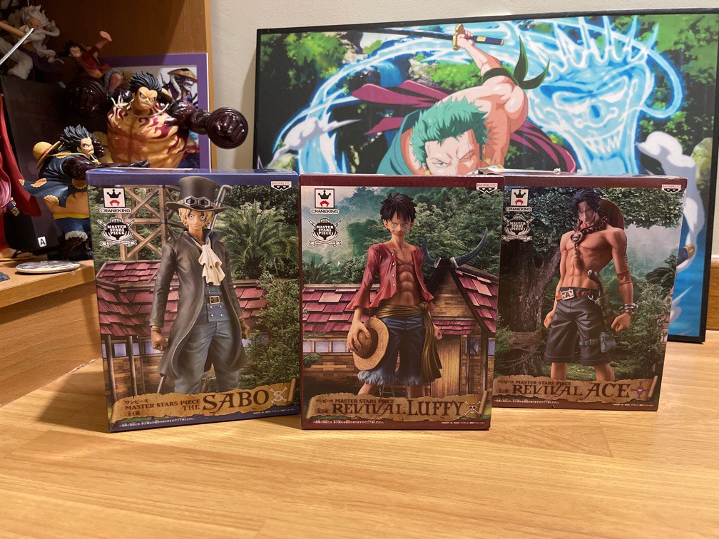 Msp brotherhood luffy ace sabo one piece, Hobbies & Toys, Toys & Games ...