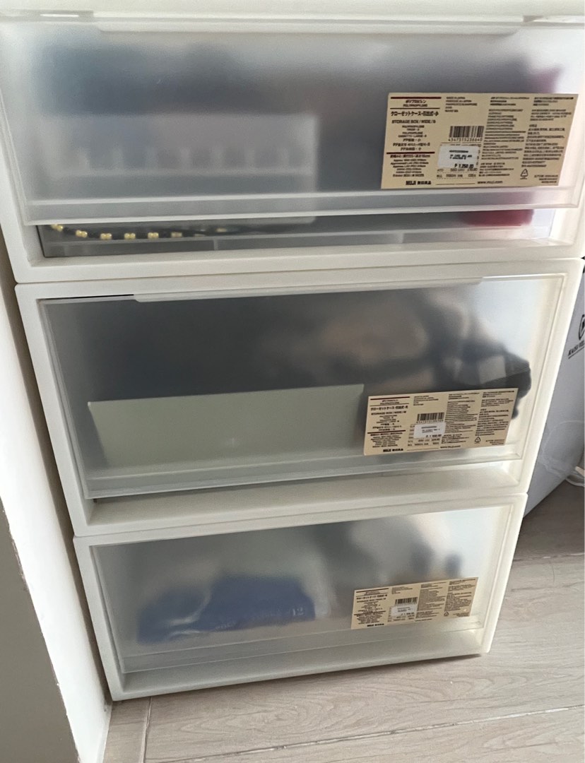 Muji storage box, Furniture & Home Living, Furniture, Shelves, Cabinets ...