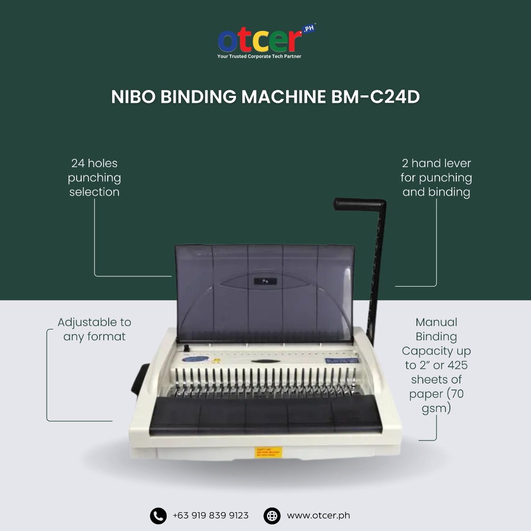 Nibo Binding Machine BM-C24D 24 Holes Heavy Duty, Computers & Tech, Office & Business Technology ...