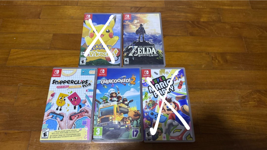 Nintendo Switch Games Pokemon Let's Go Pikachu, Overcooked 2 ...