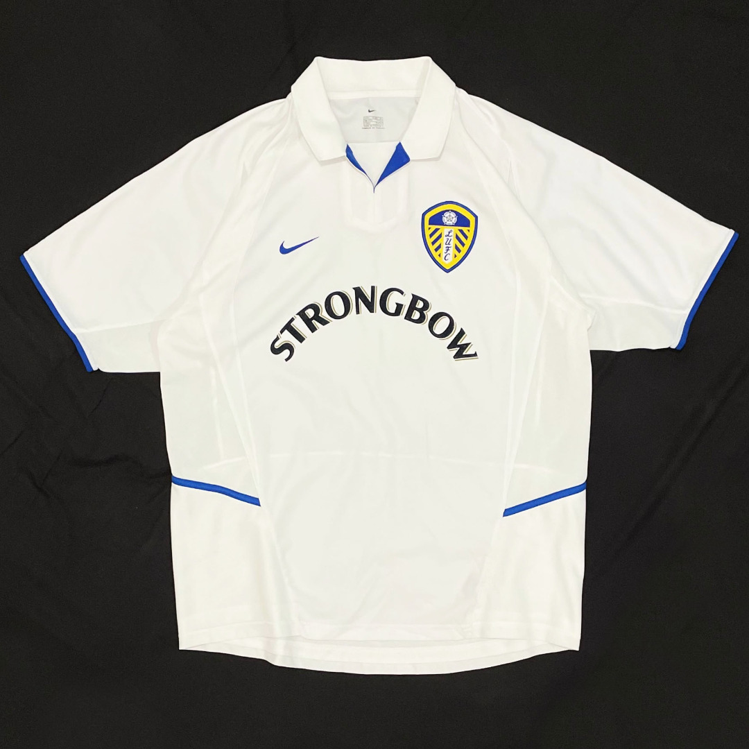 Original Nike Leeds United Home Kit 2002 2003 Name Set Alan Smith ...