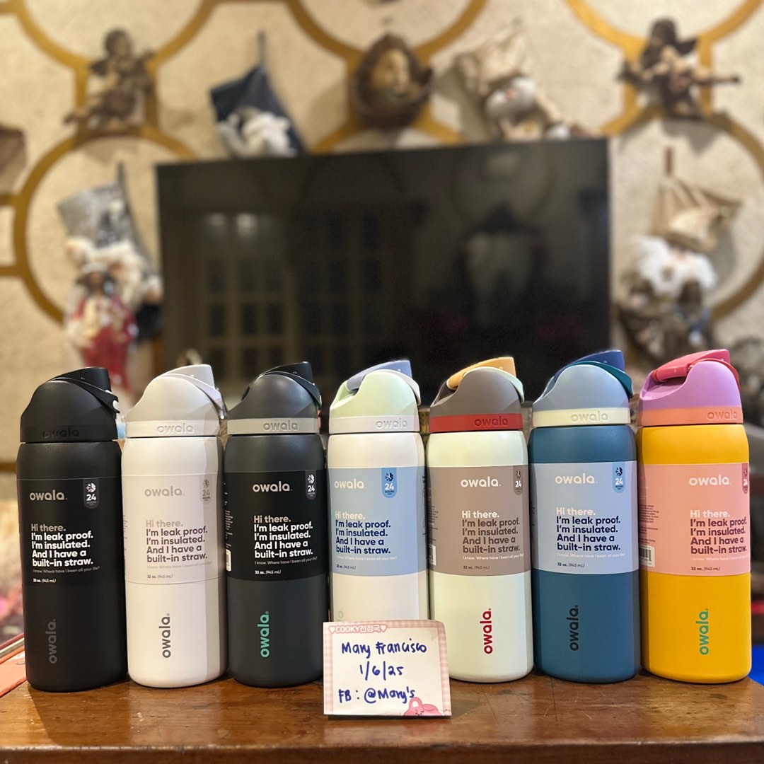 Owala 32oz Onhand (Very Very Dark Shy Marshmallow Foggy Tide Iced ...