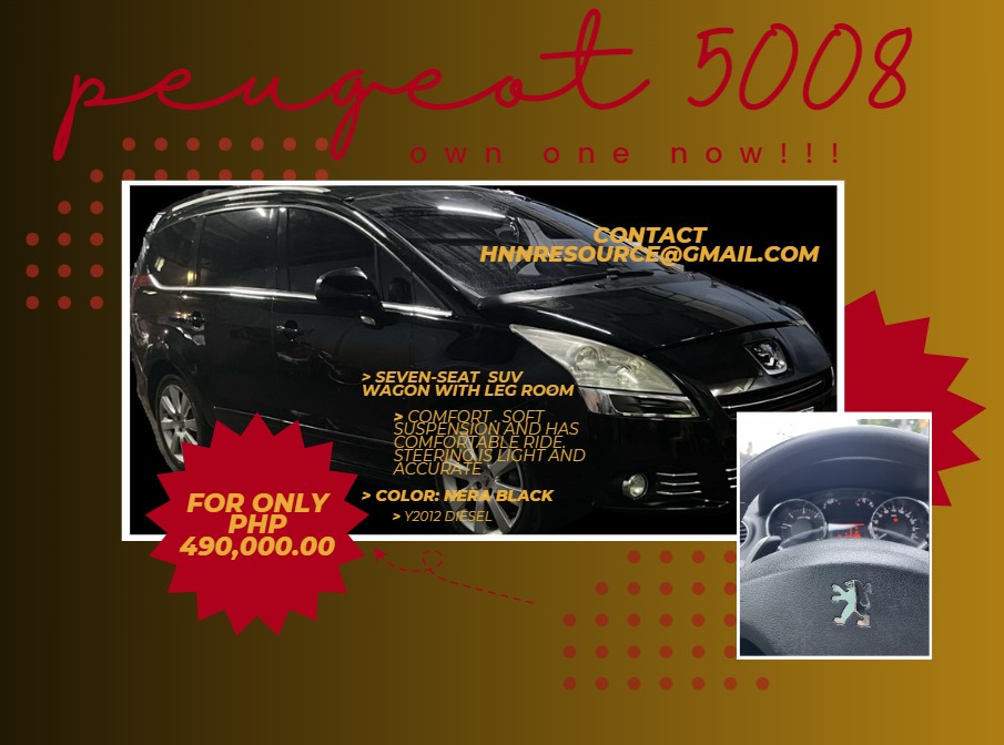 Peugeot 5008 Auto, Cars for Sale, Used Cars on Carousell