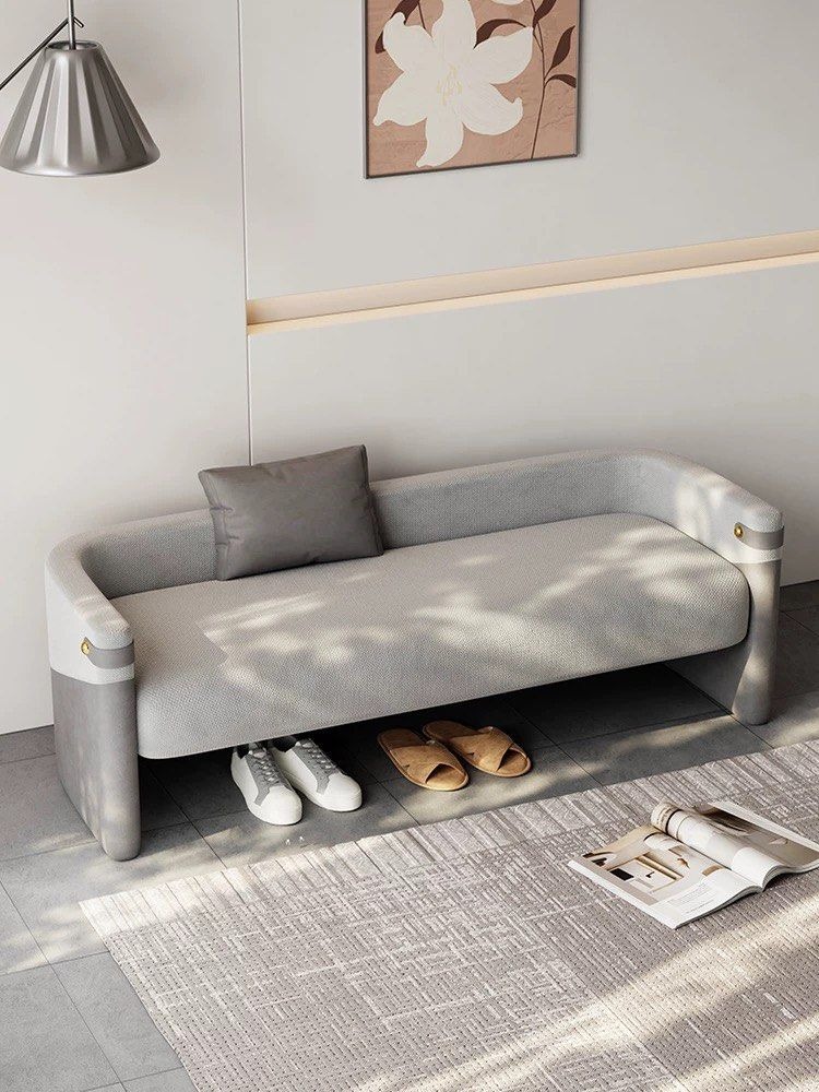 PHYLIS Modern Fabric Bench, Furniture & Home Living, Furniture, Chairs ...