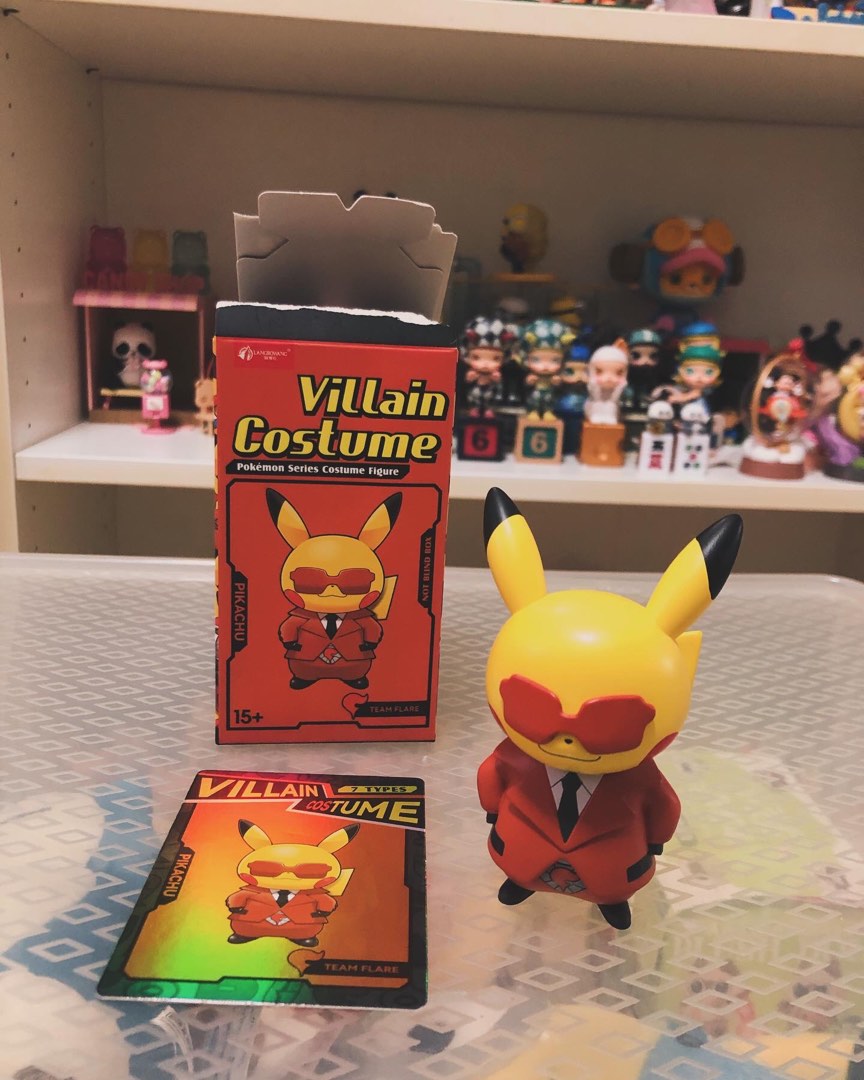 Pokémon Villain Costume Pikachu Series Blind Box Team Flare, Hobbies ...