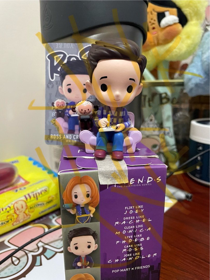 POP MART FRIENDS ROSS AND LABUBU, Hobbies & Toys, Toys & Games on Carousell