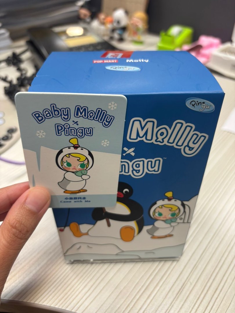 Popmart Baby Molly x Pingu Pendant, Hobbies & Toys, Collectibles ...