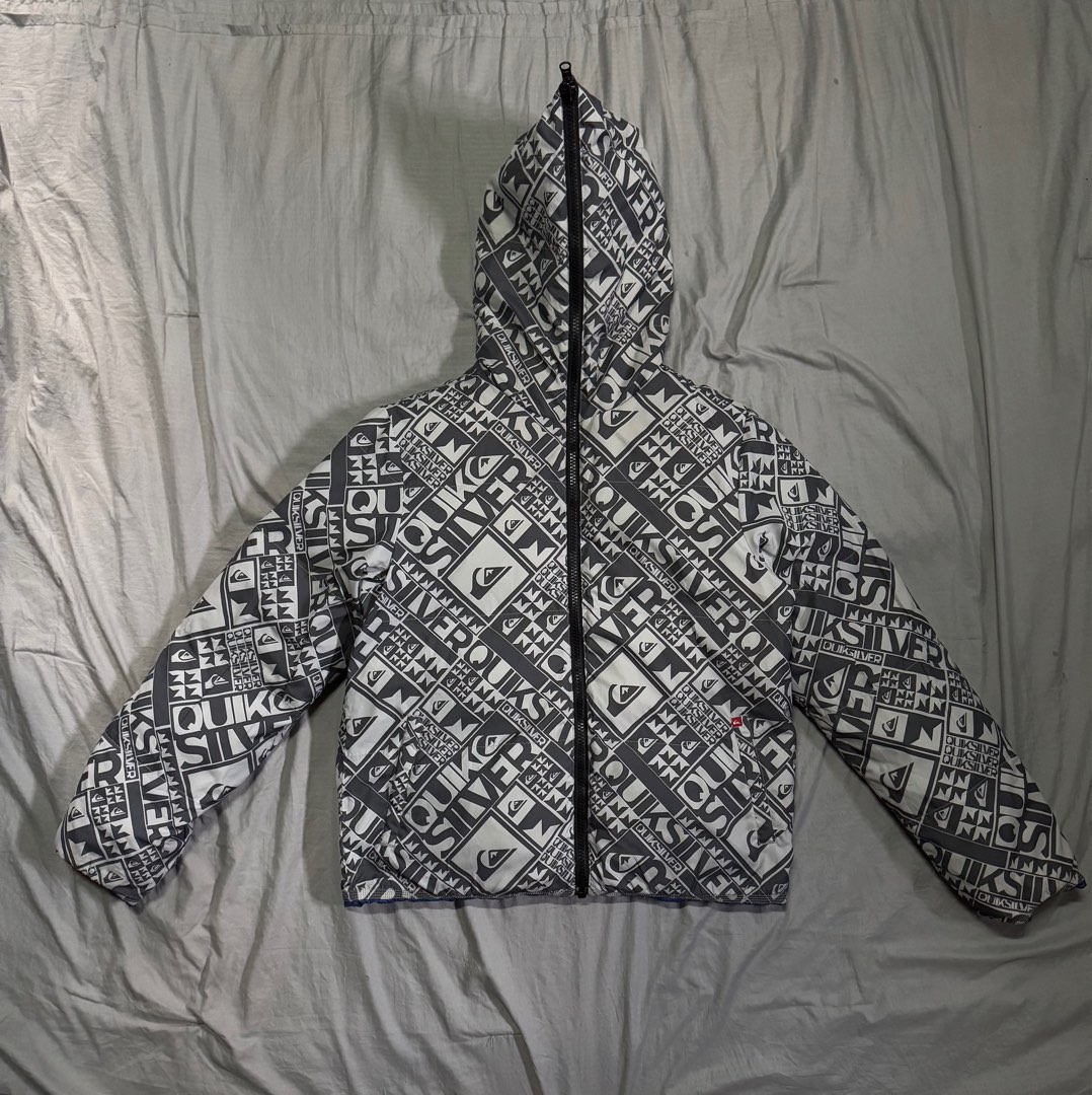 Quicksilver reversible puffer jacket, Men's Fashion, Coats, Jackets and ...