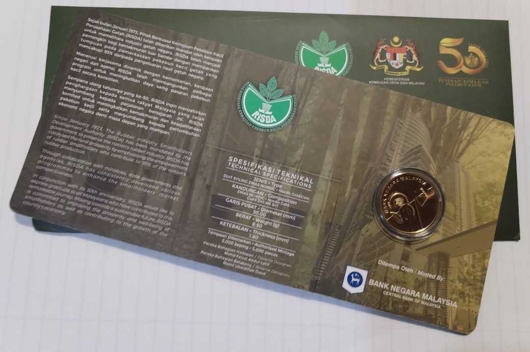 Risda 2024 50th anniversary commemorative coin card nordic gold ...