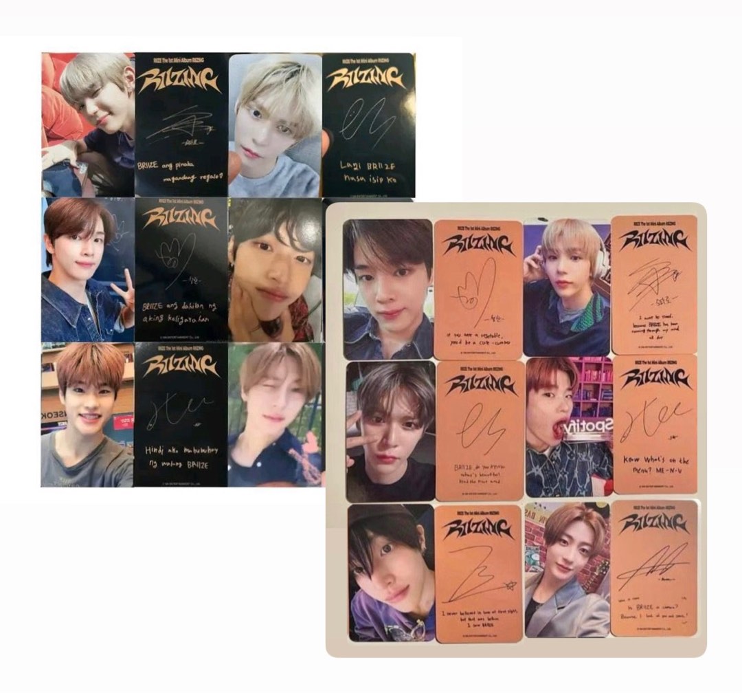 SALE: RIIZE Interasia POB Riizing Fansign Manila & Singapore Photocards ...
