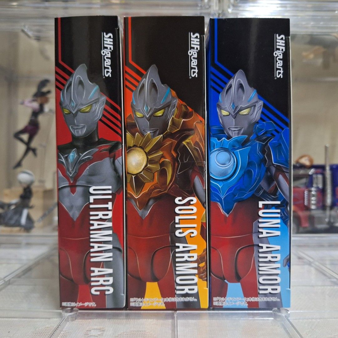 SHFiguarts Ultraman Arc with Solis Armour & Luna Armour Set, Hobbies ...