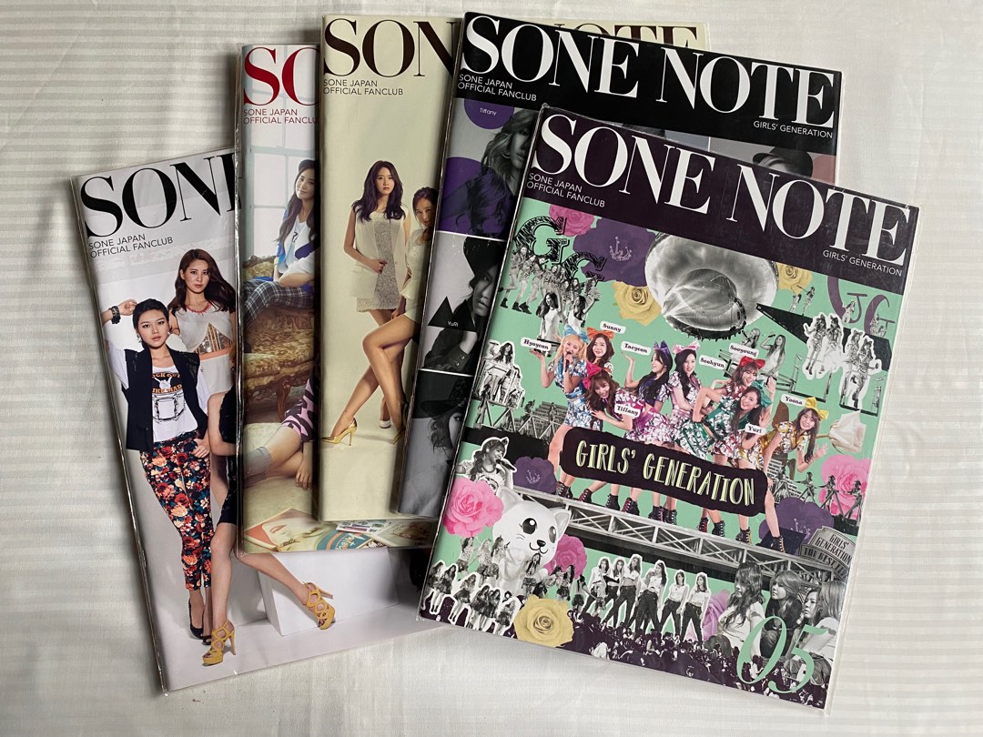 Snsd Girls Generation Sone Note Japan Volume 1-5, Hobbies & Toys, Memorabilia & Collectibles, K ...