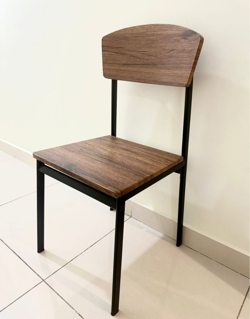 SSF Steel & Wooden Dining Chair, Furniture & Home Living, Furniture ...