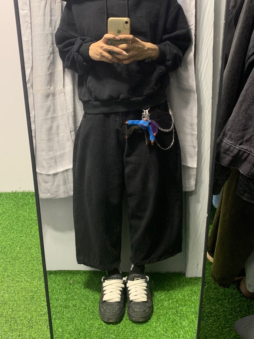 SUPER BLACK LONG JORTS, Furniture & Home Living, Home Improvement ...