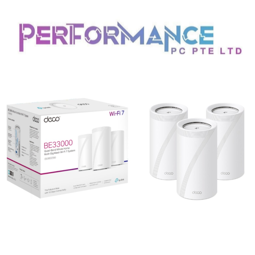 TP-Link Deco BE95 BE33000 3 / 2 / 1 Piece Pack Quad-Band Whole Home ...