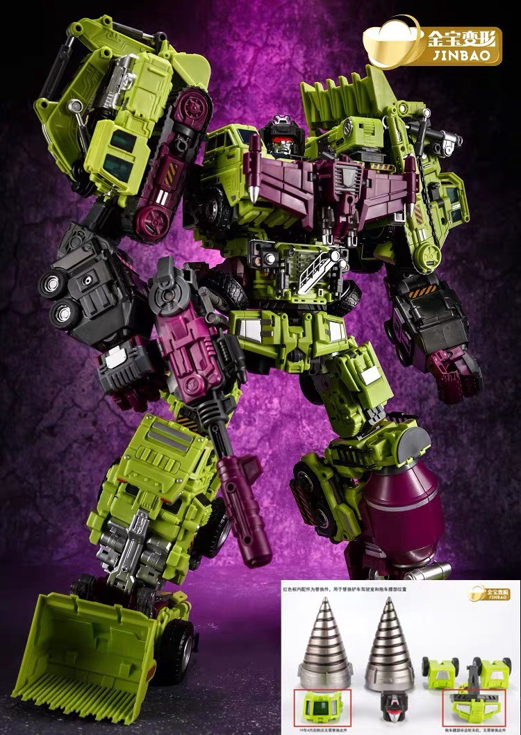 Transformers Jinbao - Oversized Gravity Builder Devastator Bulldozer ...