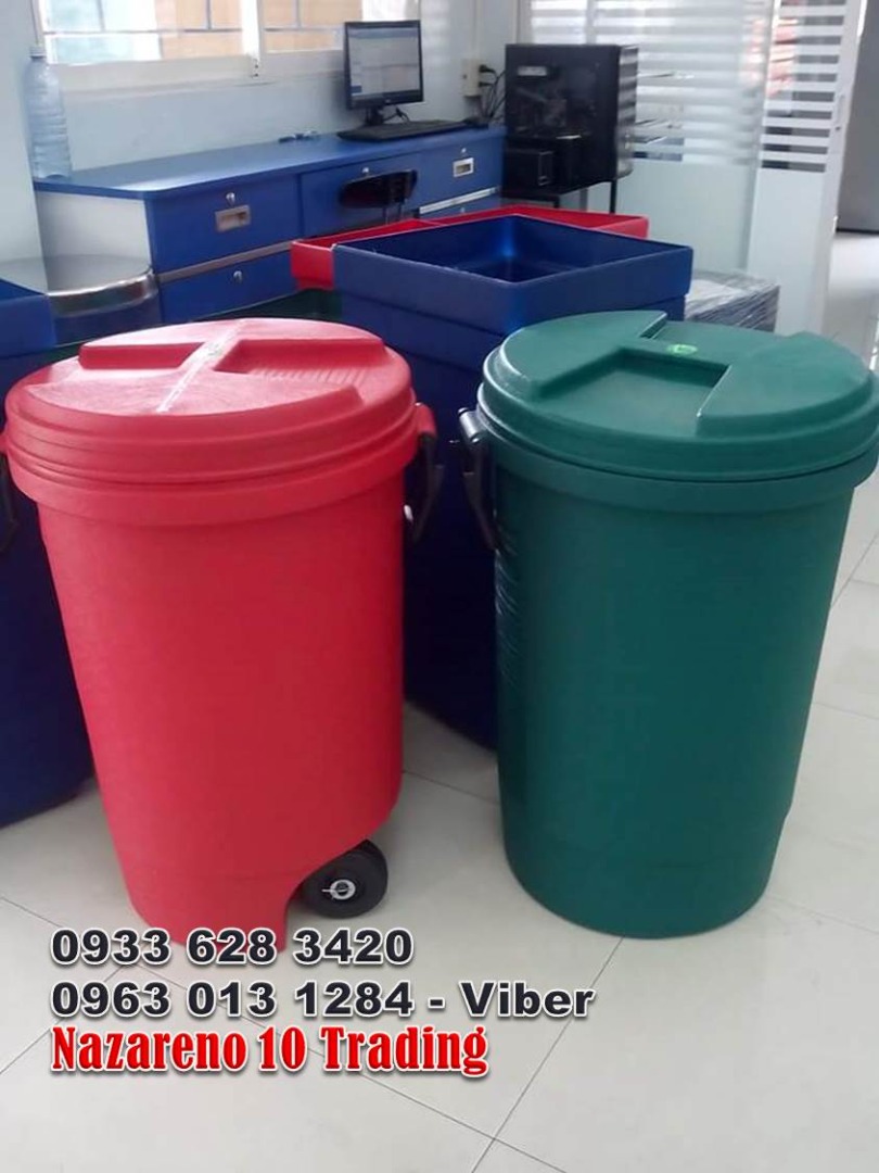 Trolling Bin Trash bin with Wheels, Furniture & Home Living, Cleaning ...