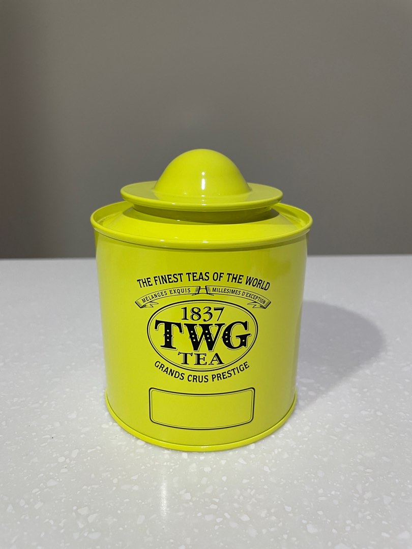 TWG Tea Container (Yellow) 50g, Furniture & Home Living, Kitchenware ...